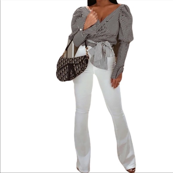 Fashion Nova Tops Sexy Fashion Nova Top Tag Still Attached New Black And White Sexy Top